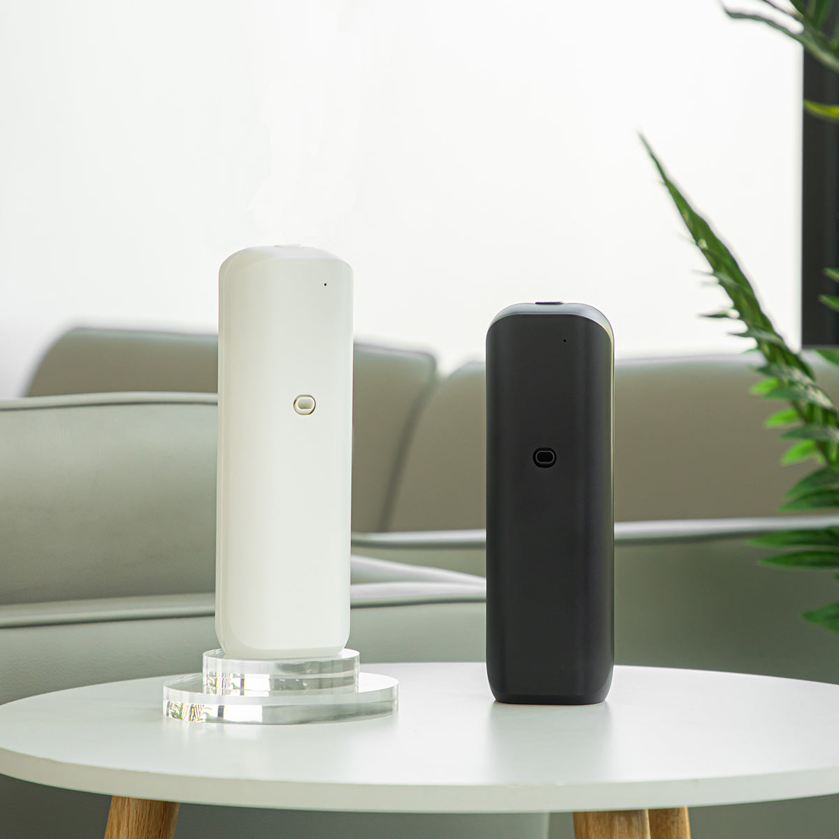 Sleek Cylindrical Aroma Diffuser – Bluetooth-Controlled, Silent ...